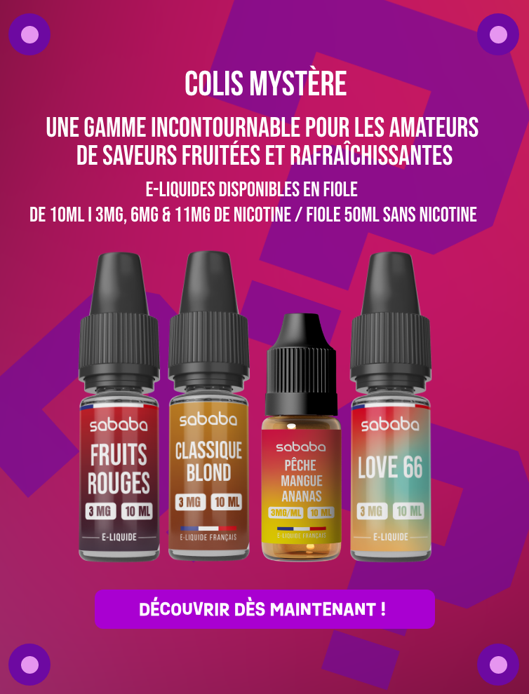 SABABA – E-CIGARETTES, E-LIQUIDES, PUFFS RECHARGEABLE